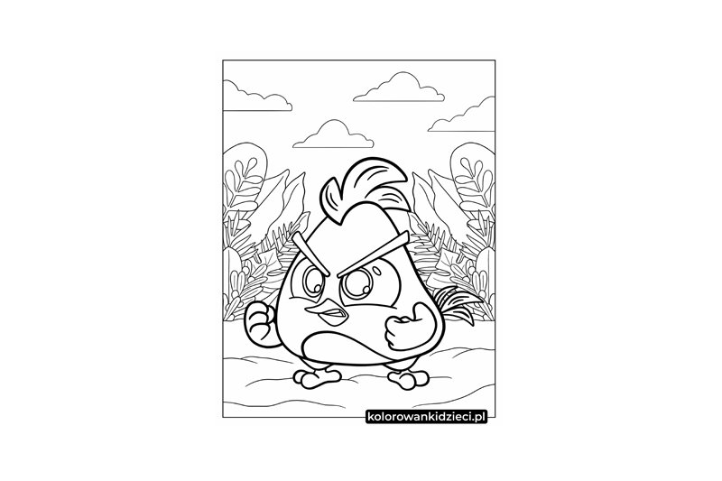 Chibi Chuck Angry Birds Kolorowanka 2025