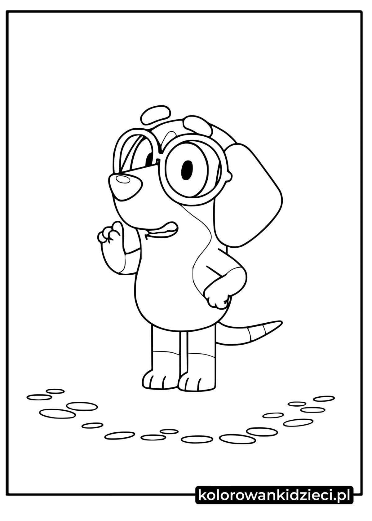 Honey (Miód) Z Bluey: Kolorowanka Z Beagle'em (PDF) 2026